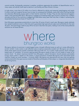 Bhungroo brochure | PDF