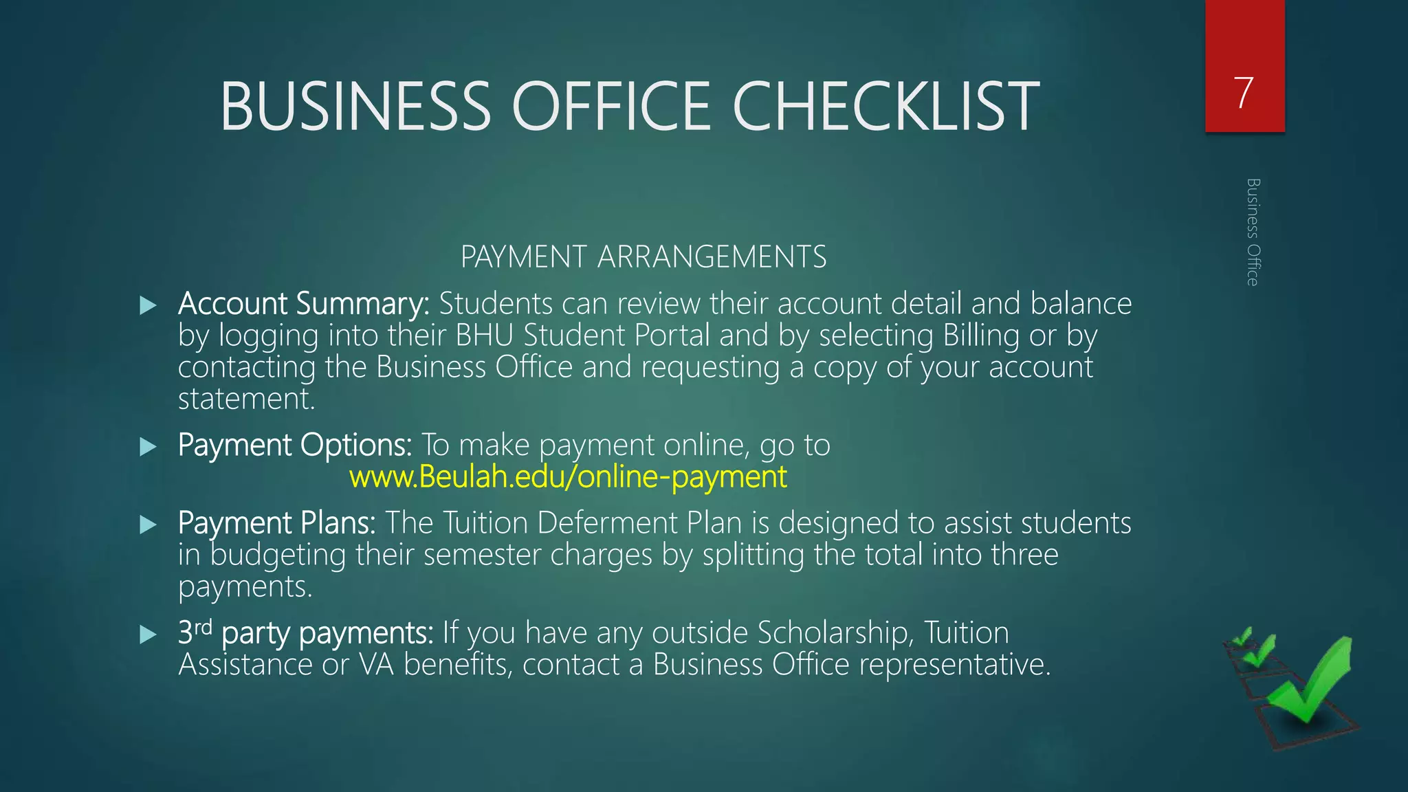 BHU NSO Business Office | PPTX