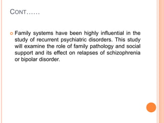 Role of Family Pathology....Bhupendra singh | PPTX