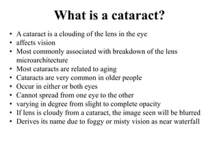 Bhupi clinical genetics cataract | PPTX