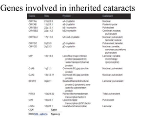 Bhupi clinical genetics cataract | PPTX