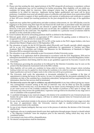 BHU Recruitment 2015–2016 Non-Teaching Positions Bhu.ac.in Online Advt ...