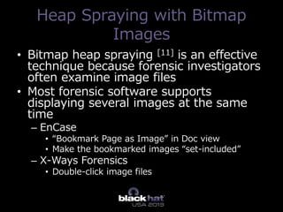 Malicious File for Exploiting Forensic Software | PPT