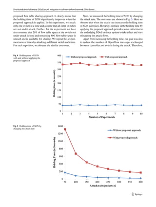 Distributed denial of service (DDoS) attack mitigation in software defined network (SDN)-based ...