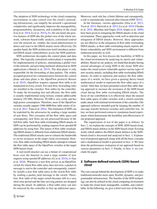 Distributed denial of service (DDoS) attack mitigation in software defined network (SDN)-based ...