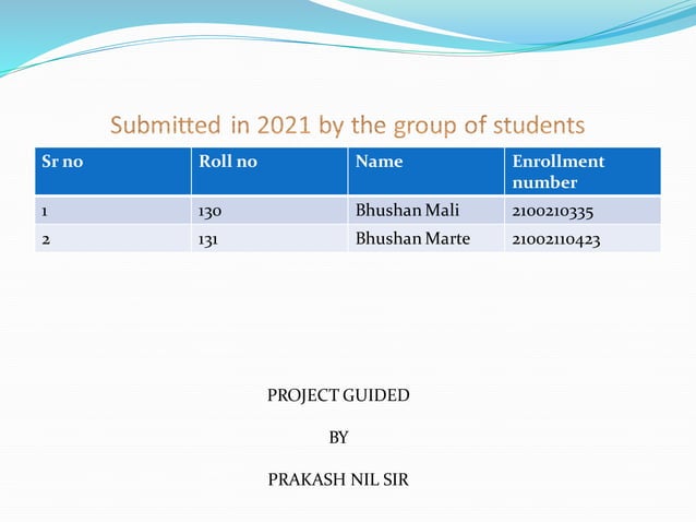 Bhushan Mali Presentation2pdf 