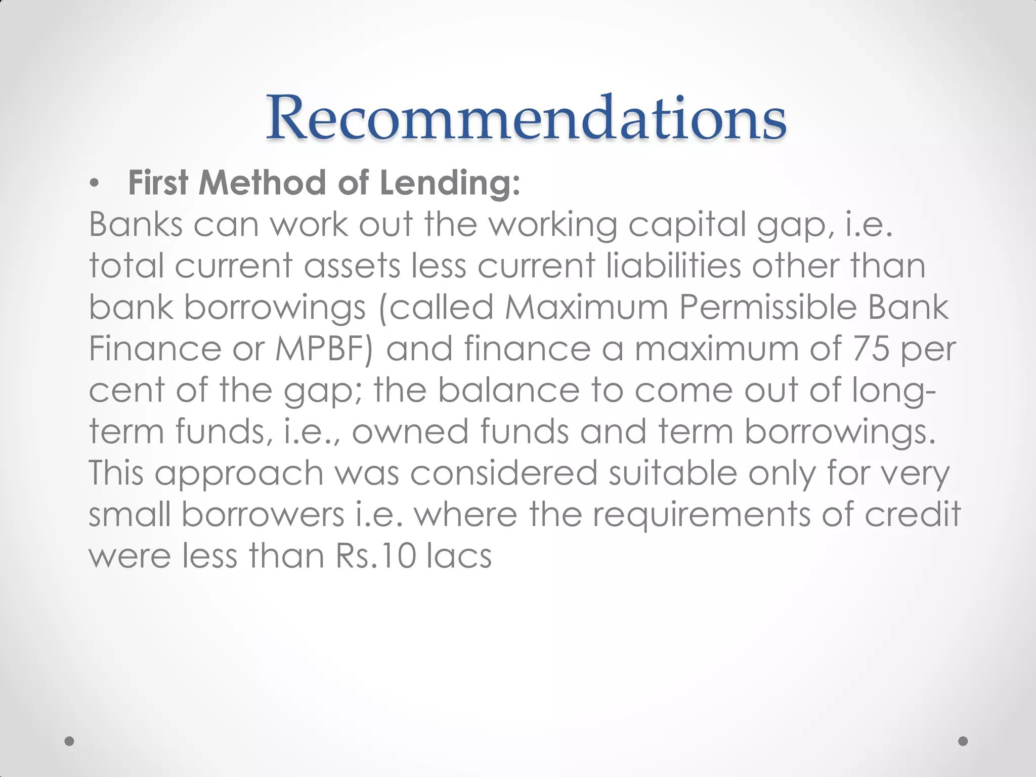 Committes on Working capital | PDF