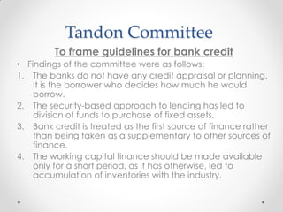 Committes on Working capital | PDF