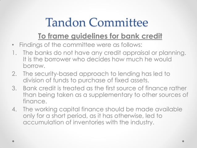 Committes on Working capital | PDF