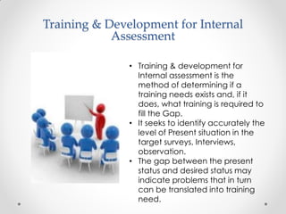 Training and development | PPT