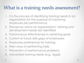 Training and development | PPT