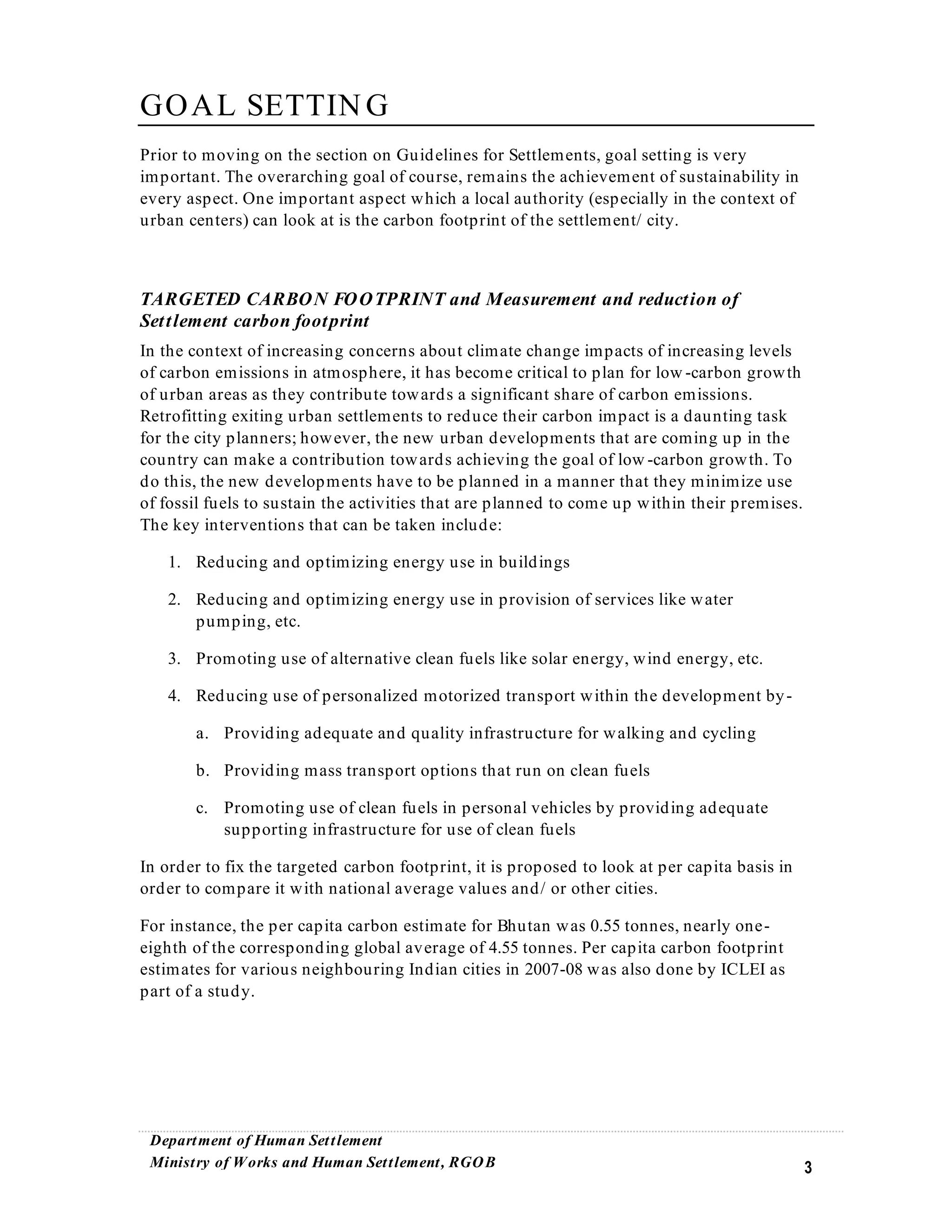 Bhutan guidelines for human seetlement in rural and urban areas | PDF