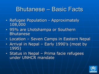 Bhutanese Refugees in Nepal | PPT