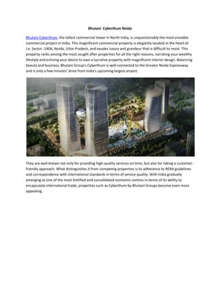 Bhutani Cyberthum Noida | PDF