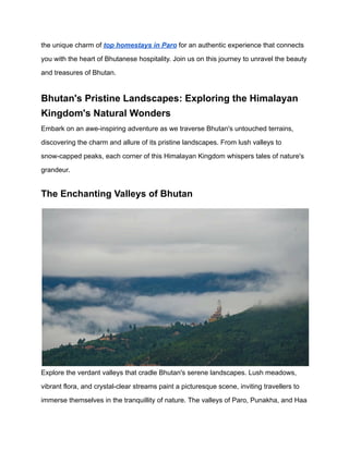 Bhutan's Pristine Landscapes_ Exploring the Himalayan Kingdom's Natural ...