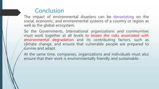 causes and effects of environmental degradation | PPTX