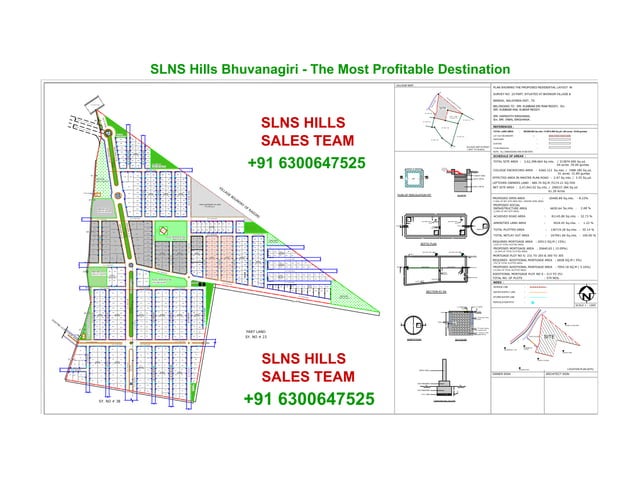 SLNS Hills Bhongir HMDA Approved Final Layout | PDF