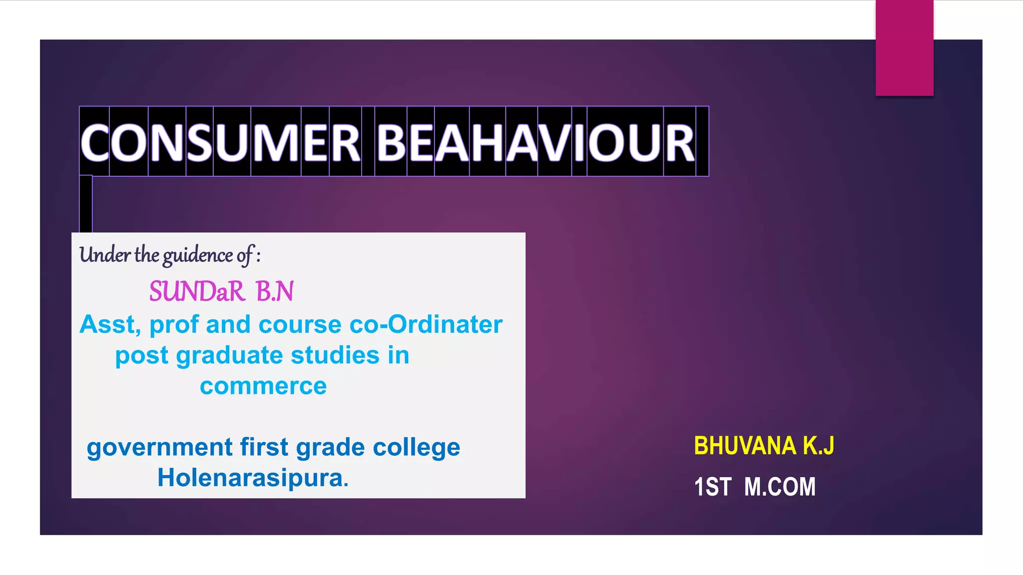 Consumer behaviour | PPTX | Business | Business and Finance