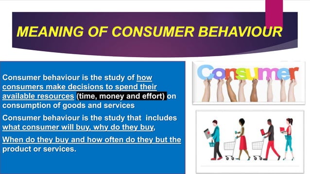 Consumer behaviour | PPTX | Business | Business and Finance