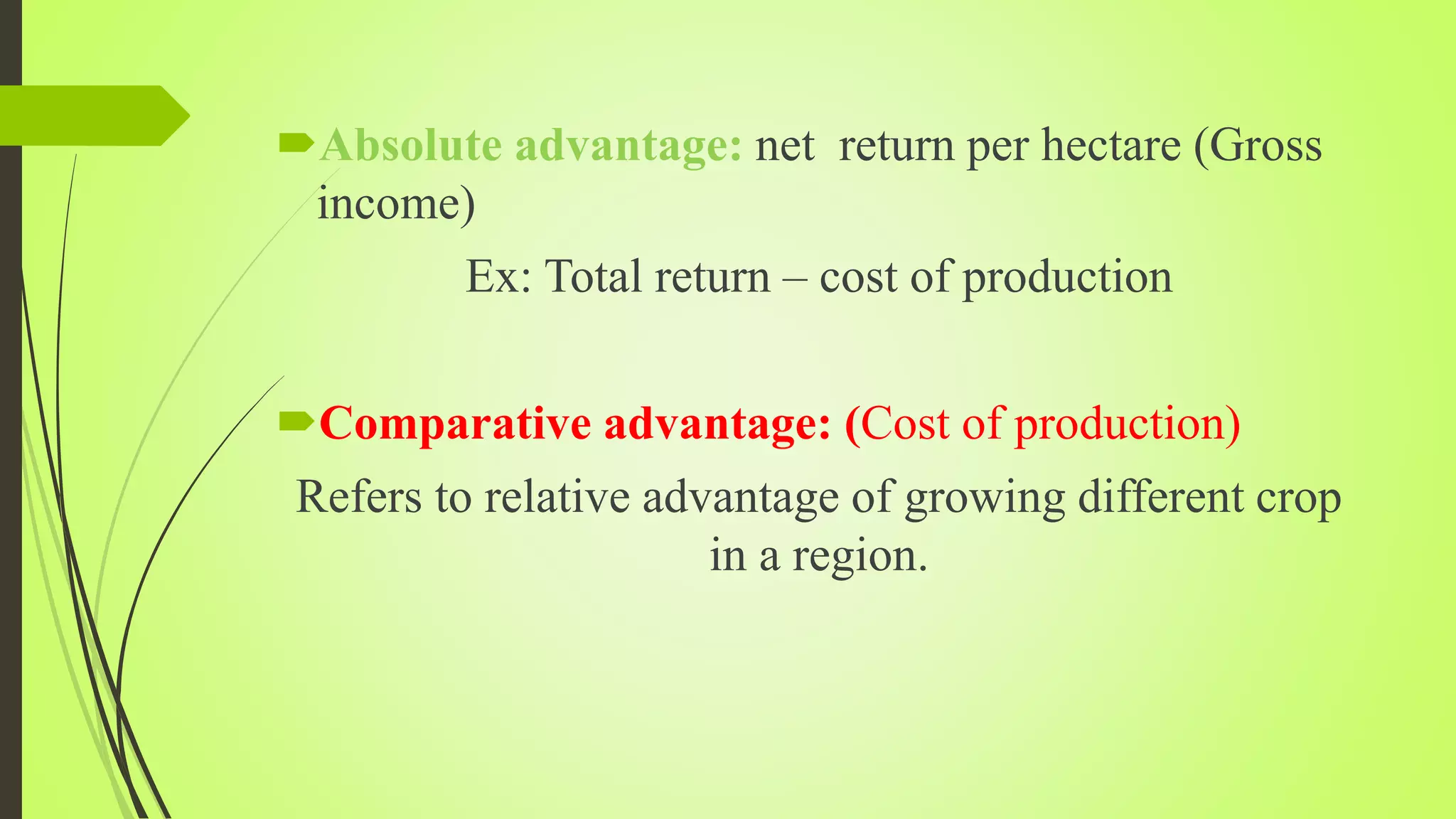 principle of combining enterprises and principle of comparative ...