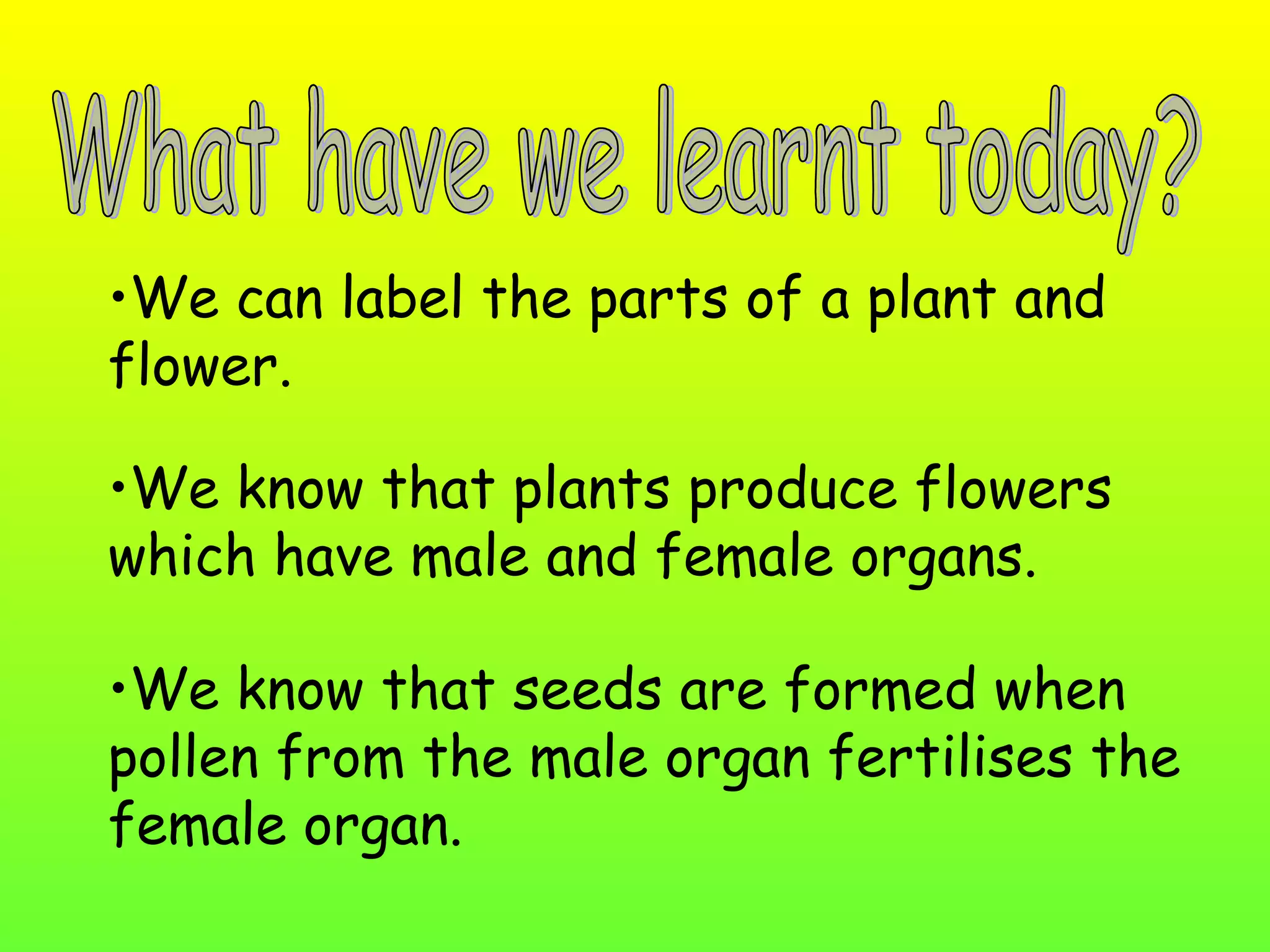 Biology ppt on parts of flower | PPT