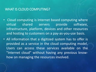 Full cloud computing ppt | PPTX | Cloud Computing | Internet