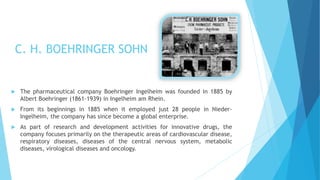 Boehringer Ingelheim Introduction - Prepared by Deep Shah | PPTX