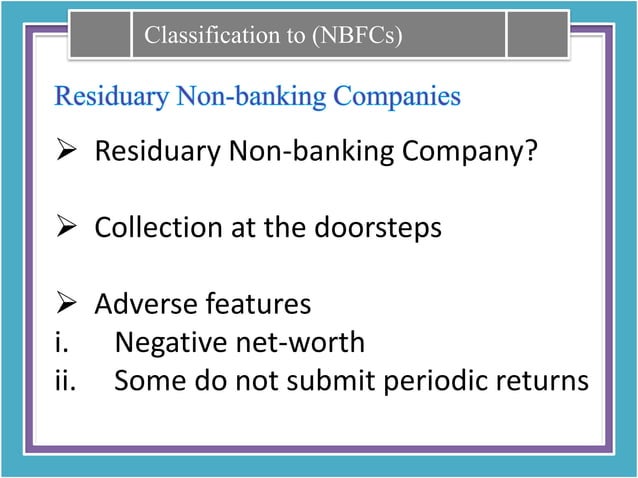 Introduction to Non-Banking Financial Companies(NBFCs) Role and ...