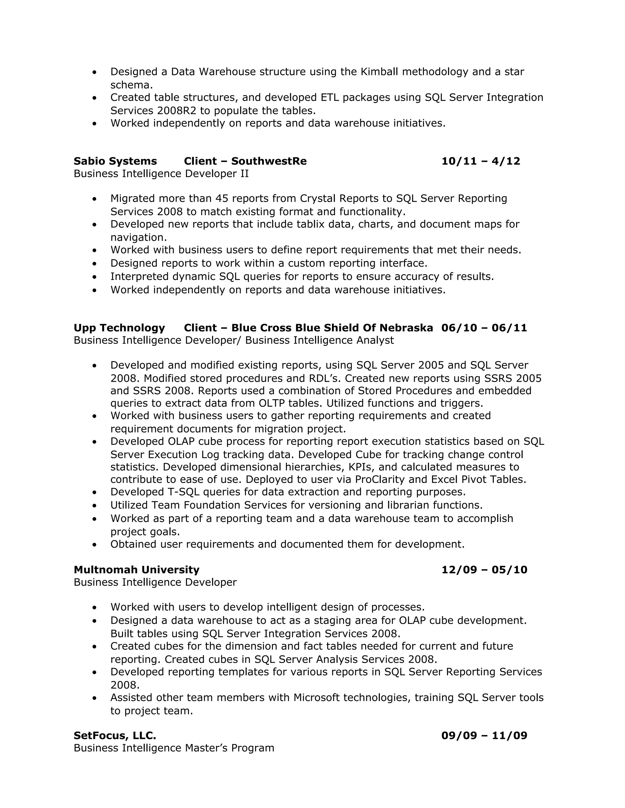 Bi developer gary thompson | PDF