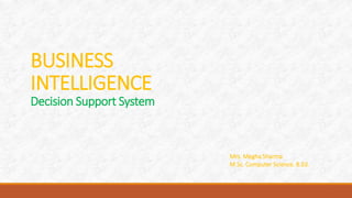 Decision support system | PPTX