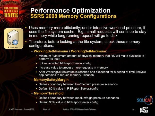 Building SSRS 2008 large scale solutions | PPT