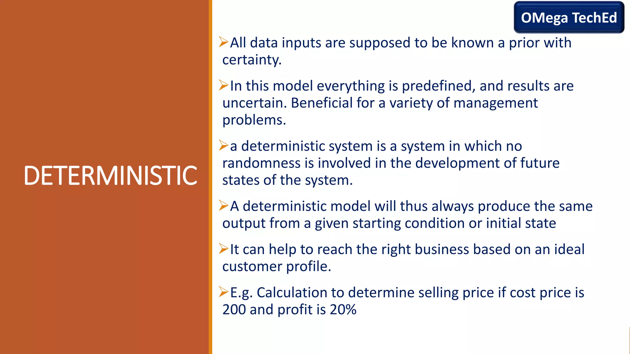 Types of Mathematical Model. | PPTX