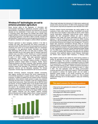 M2M/IoT Applications in the Agricultural Industry | PDF