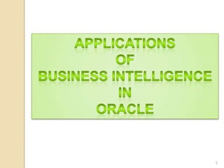 Oracle Business Intelligence | PPTX