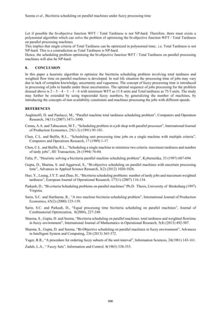 Bi criteria scheduling on parallel machines under fuzzy processing time | PDF