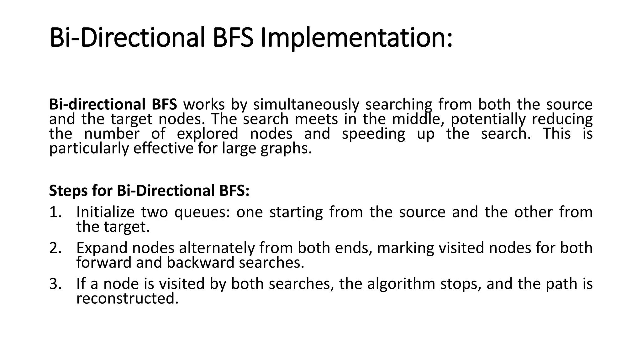 Route Finder Using Bi Directional Bfs Dfs Pdf