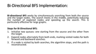 Route Finder Using Bi-Directional BFS/DFS | PDF