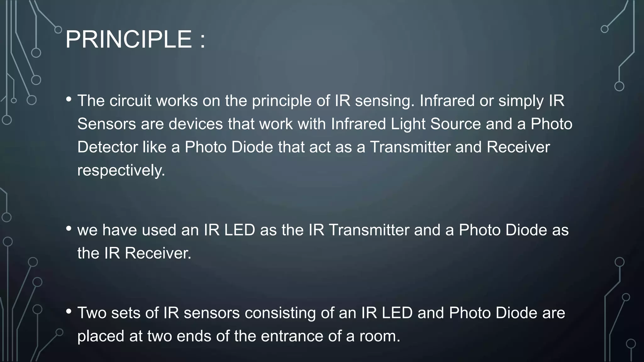 Bi directional visitor counter | PPTX