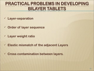 Bi layer tablet | PPT