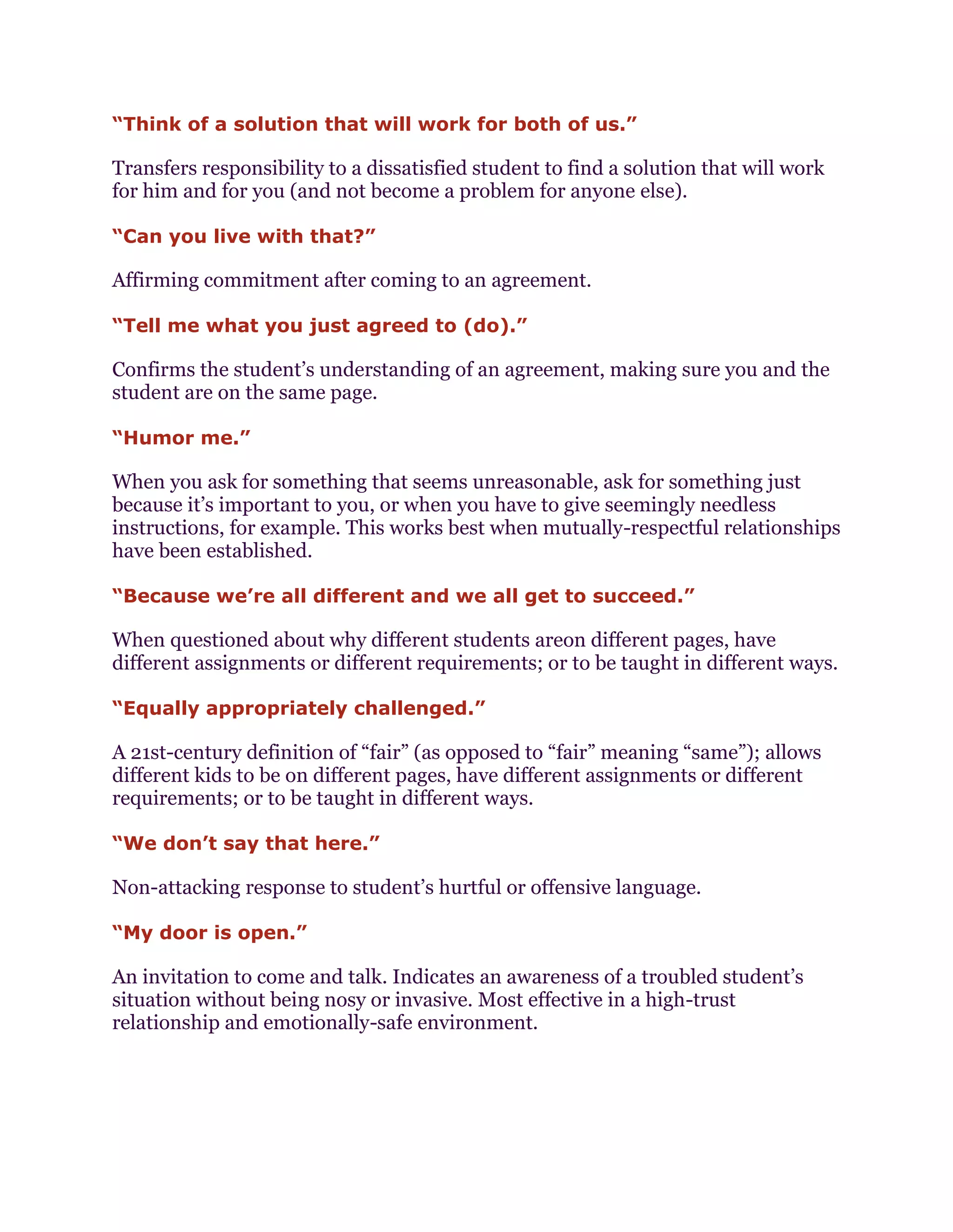 Magic Sentences | DOCX | Parenting Children Aged 4-11 | Parenting