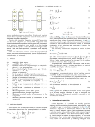Bi objective redundancy allocation problem for a system with mixed repairable and non-repairable ...