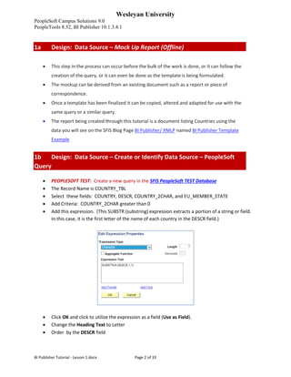BI-Publisher-Tutorial-Lesson-1.pdf | Desktop Publishing | Computer Software and Applications
