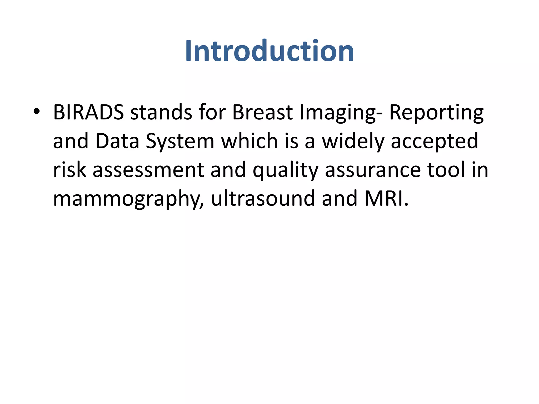 Bi Rads Breast | PPTX