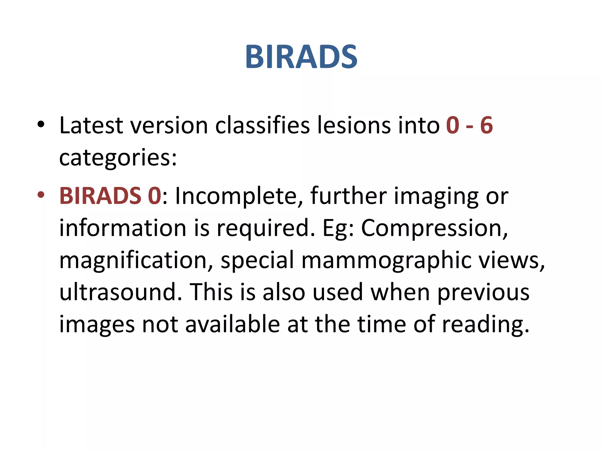 Bi Rads Breast | PPTX