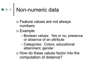 K nearest neighbors s machine learning method | PPT