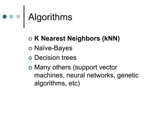 K nearest neighbors s machine learning method | PPT