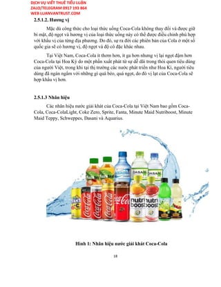 Bài mẫu tiểu luận về nước giải khát coca cola, HAY | DOCX