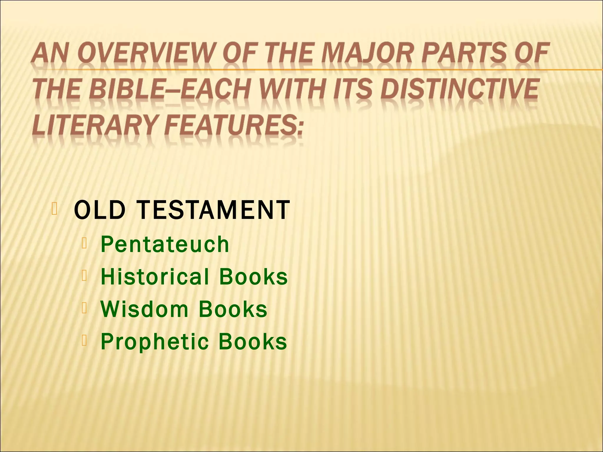 Bi 117 the bible as literature | PPT