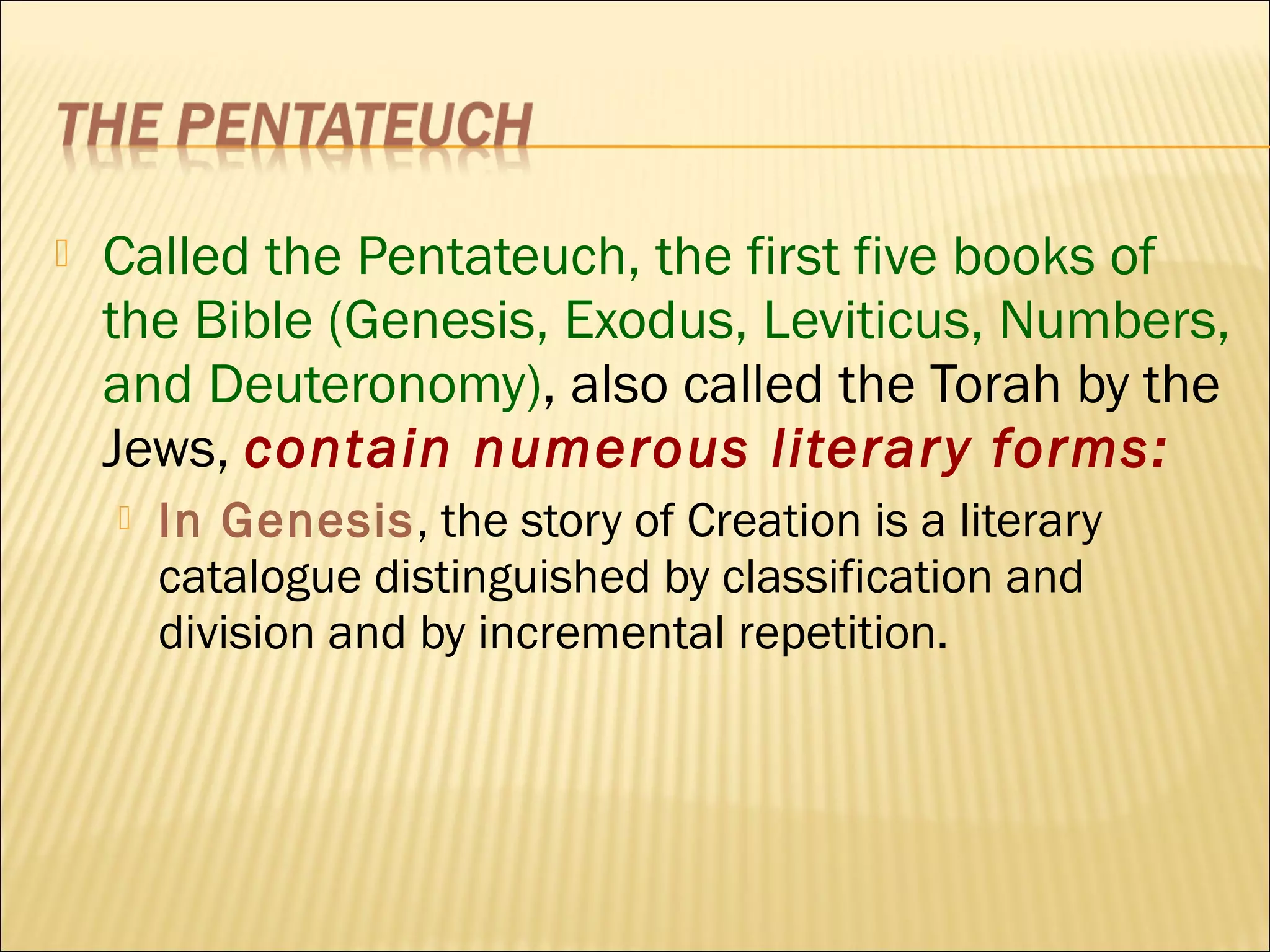 Bi 117 the bible as literature | PPT