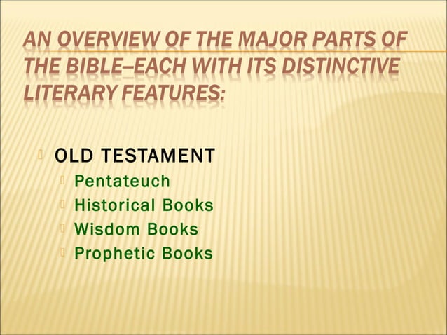 Bi 117 the bible as literature | PPT